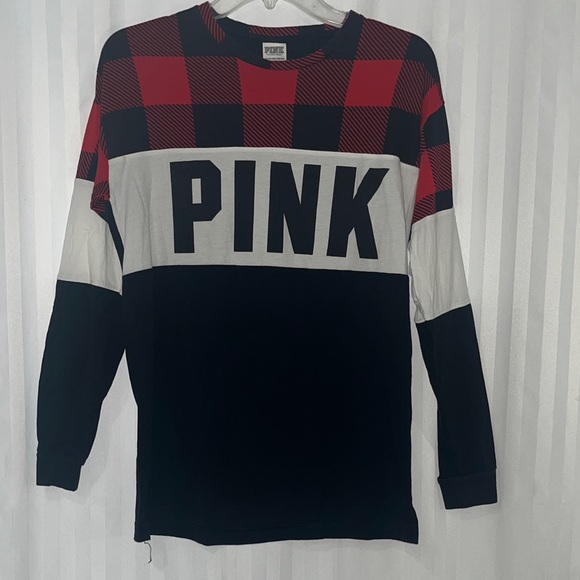 PINK Victoria's Secret | Tops | Pink Victorias Secret Red And Black ...